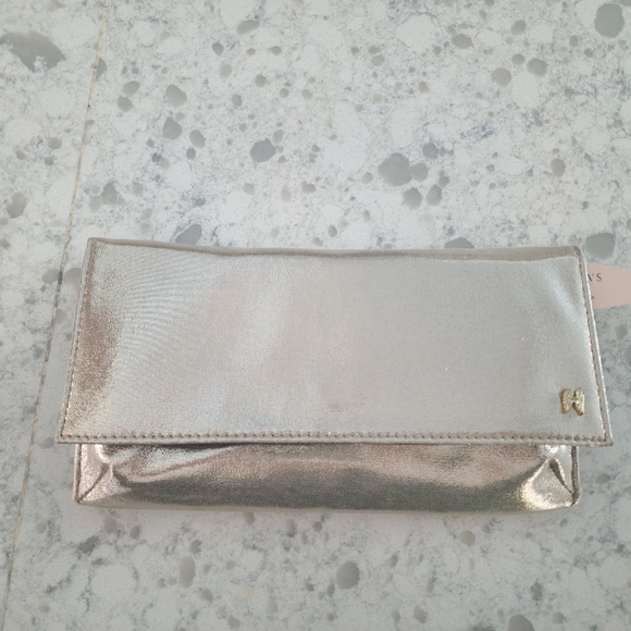 Victoria's Secret | Bags | Victorias Secret Metallic Silver Clutch ...